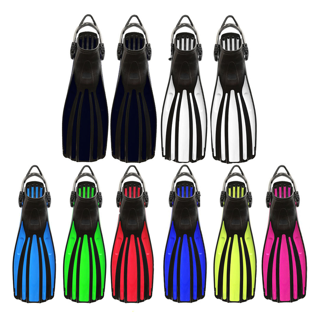 High Elasticity Lightweight Rubber Scuba Diving Fins For Underwater ...